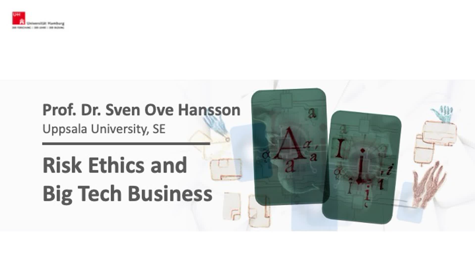 Risk Ethics and Big Tech Business - Prof. Dr. Sven Ove Hansson ...