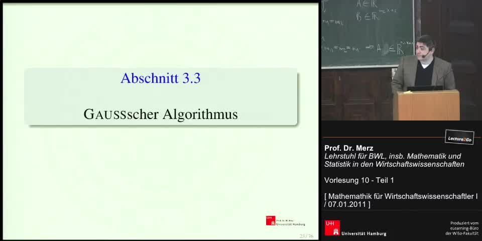 Vorlesung 10 - Teil 1 - Prof. Dr. Michael Merz - Universität Hamburg ...